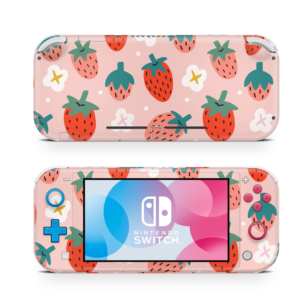 Strawberry Skin for Nintendo Switch Lite - Etsy