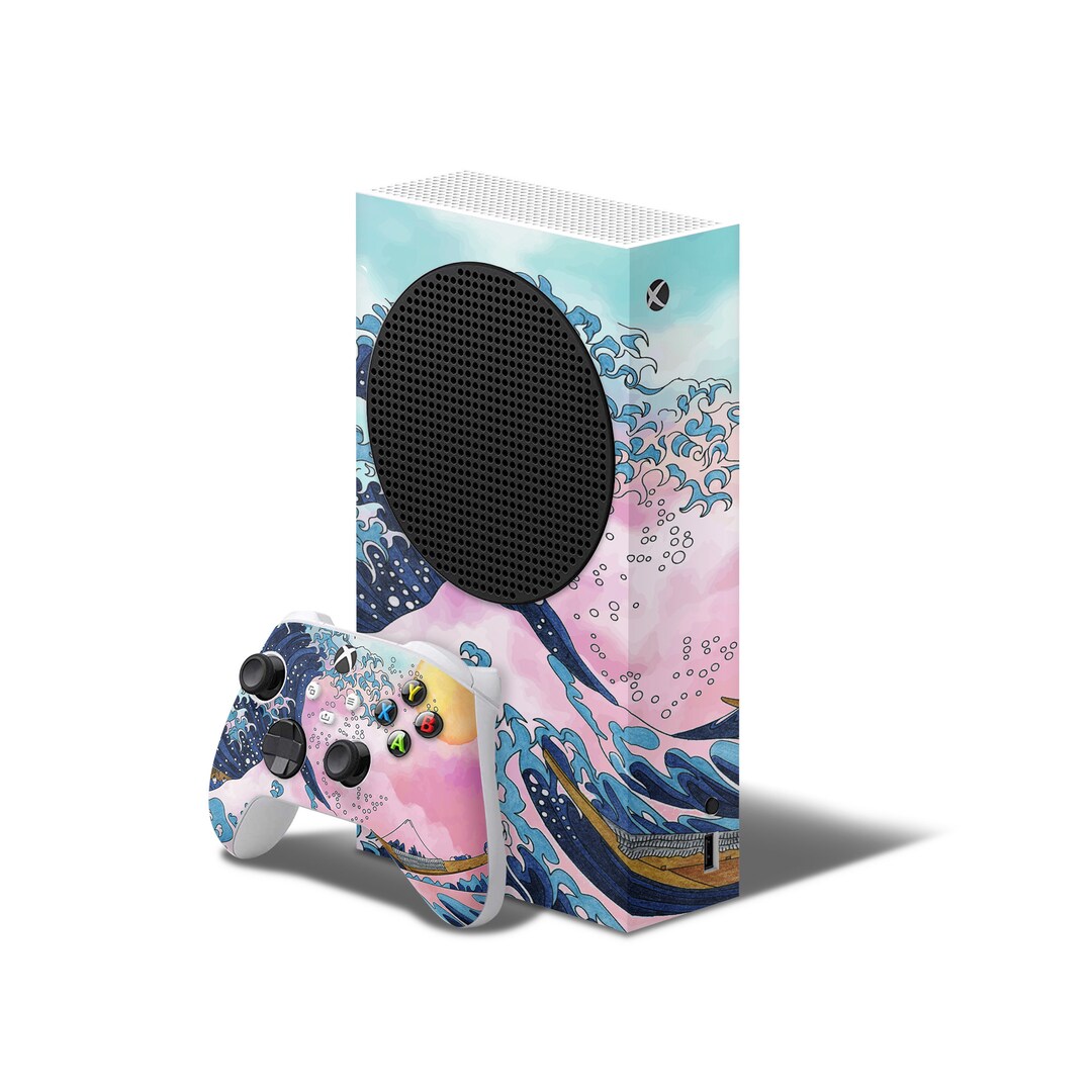 Xbox Series S Skin // Watercolor Great Wave // Best Selling Vinyl Decal ...