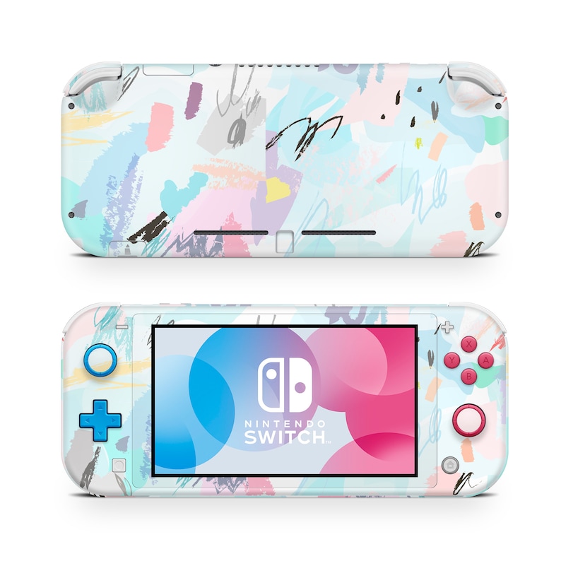 Nintendo Switch Lite Skin Decal Pastel Scribbles - Etsy