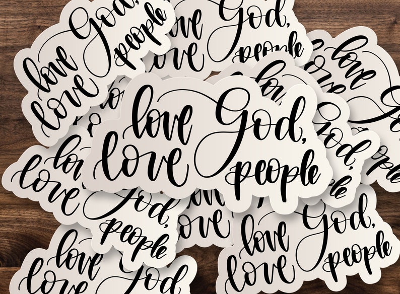 Love God Love People Sticker Die-cut Window Skateboard - Etsy