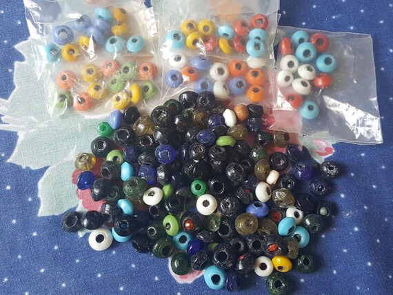 Lot of Glass Sphere Beads Clear and Opaque Multi Colored Craft - Etsy