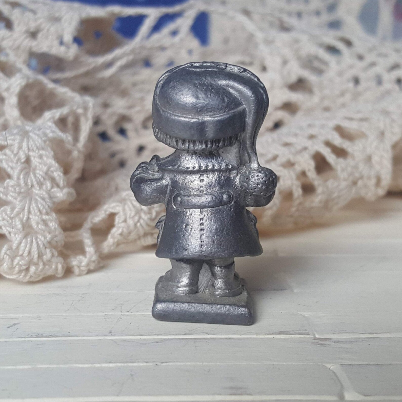 Miniature Pewter Little Girl Figurine Royal Pewter Child Knick - Etsy