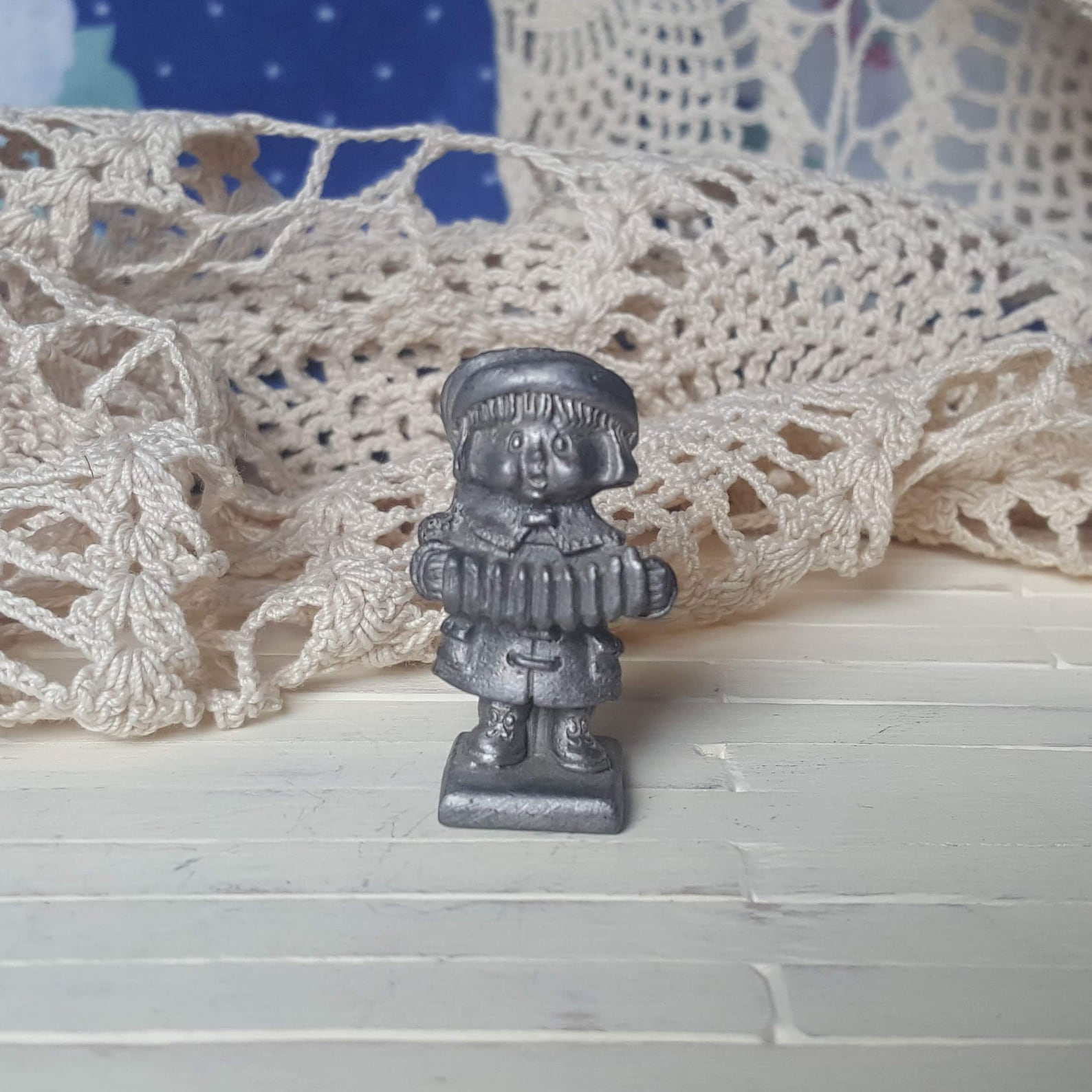 Miniature Pewter Little Girl Figurine Royal Pewter Child Knick - Etsy