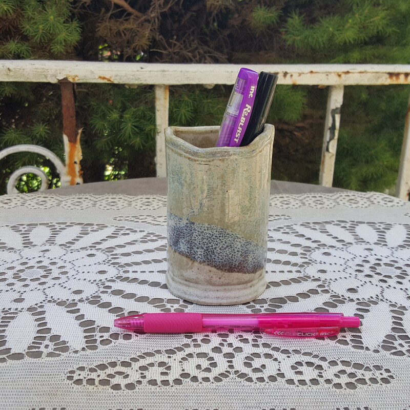 Ceramic Pen Holder - Etsy