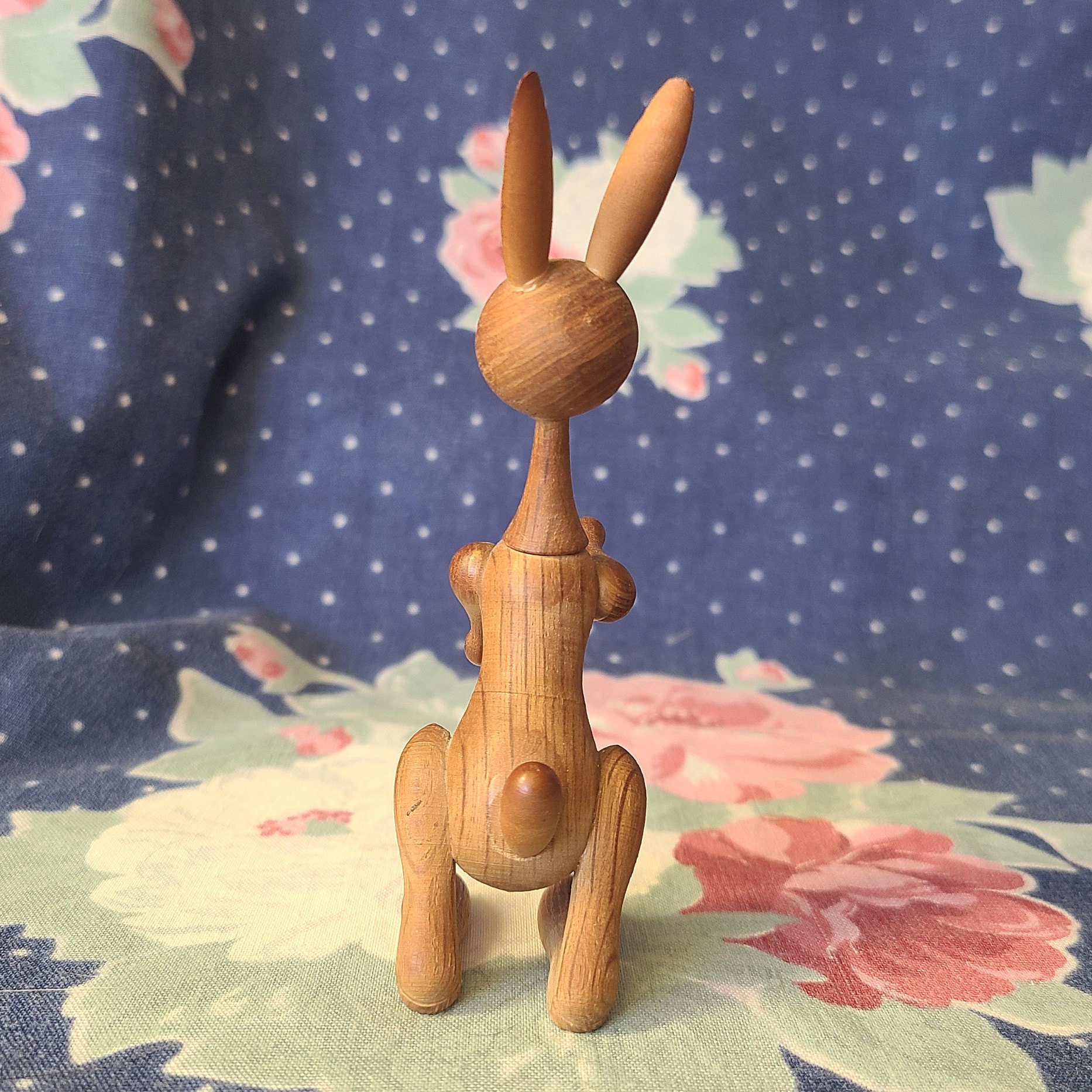 Danish Teak Wood Bunny Rabbit Figurine Mid Century Modern Scandinavian ...