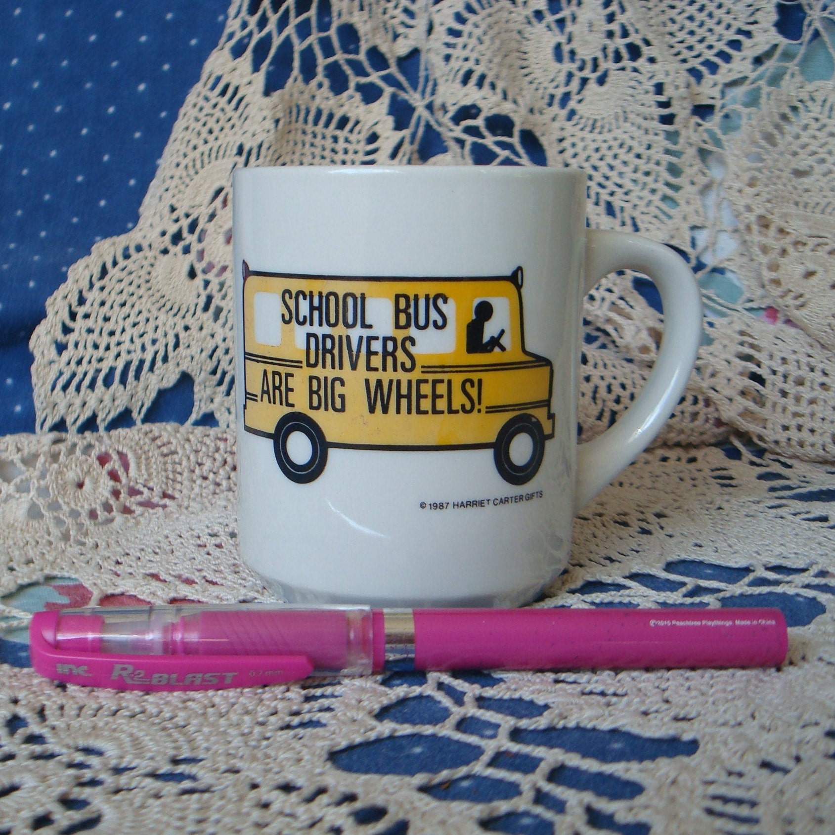 School Bus Mug Ceramic Coffee Cup White Bus Driver Gift | Etsy