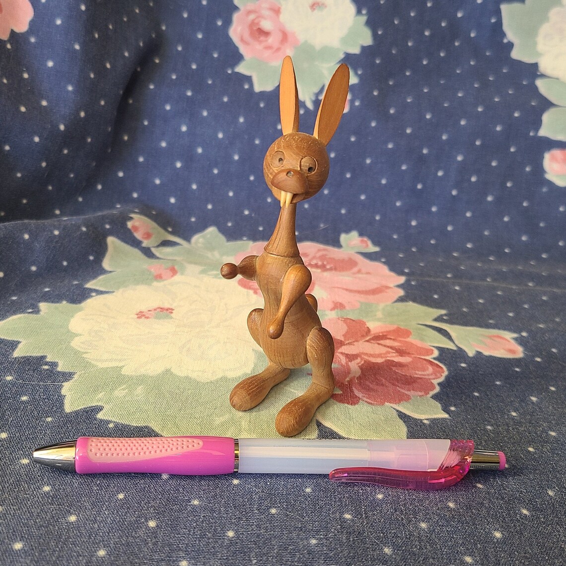 Danish Teak Wood Bunny Rabbit Figurine Mid Century Modern Scandinavian ...