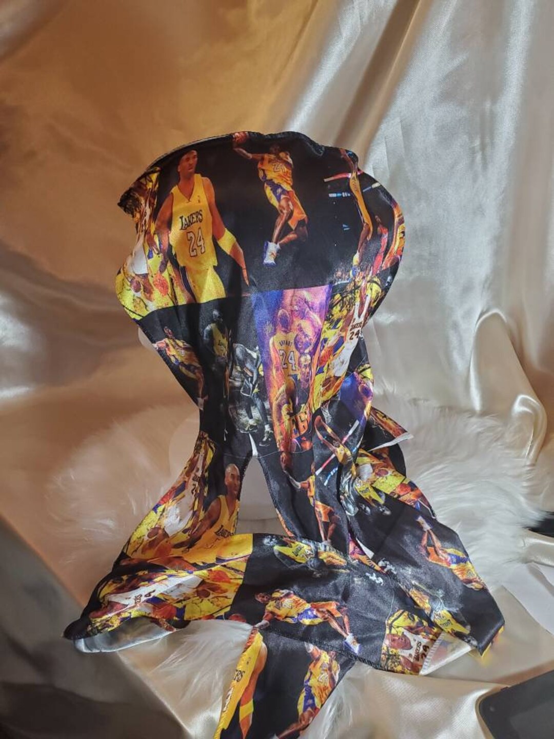 Kobe Durag, Basketball Durag, Kobe Photo Silky Durag - Etsy