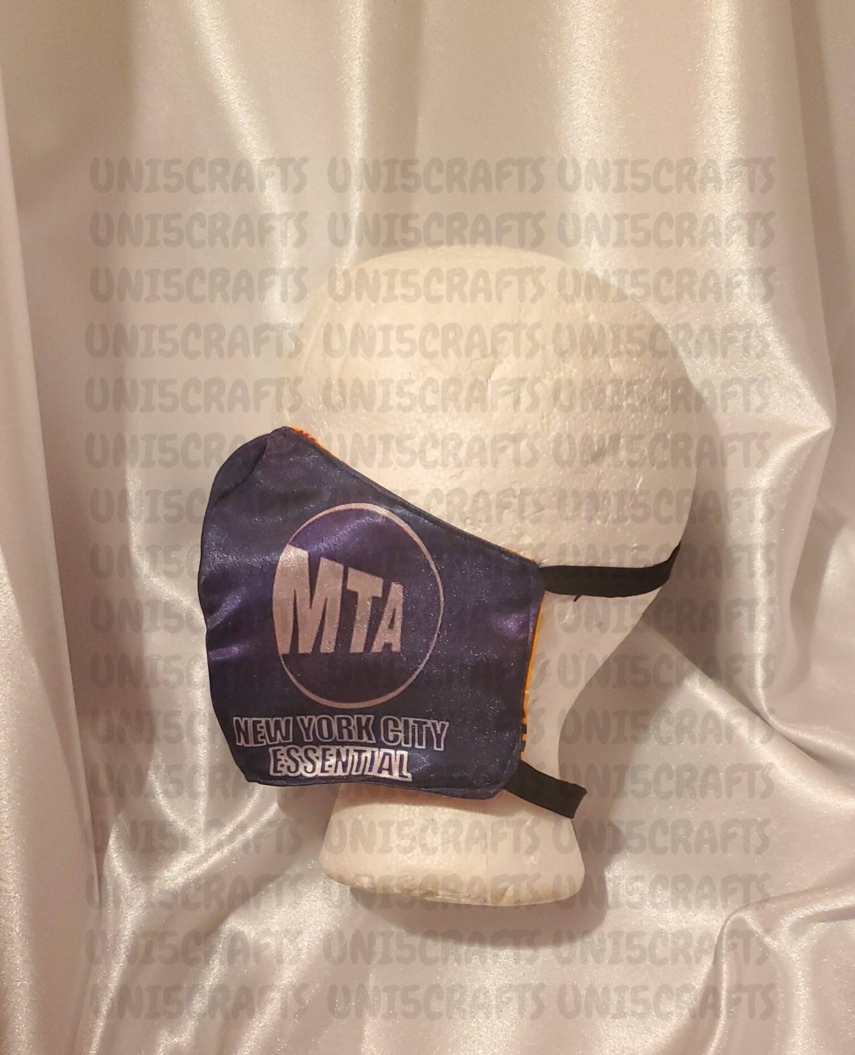 MTA essential worker face mask MTA mask essential face | Etsy