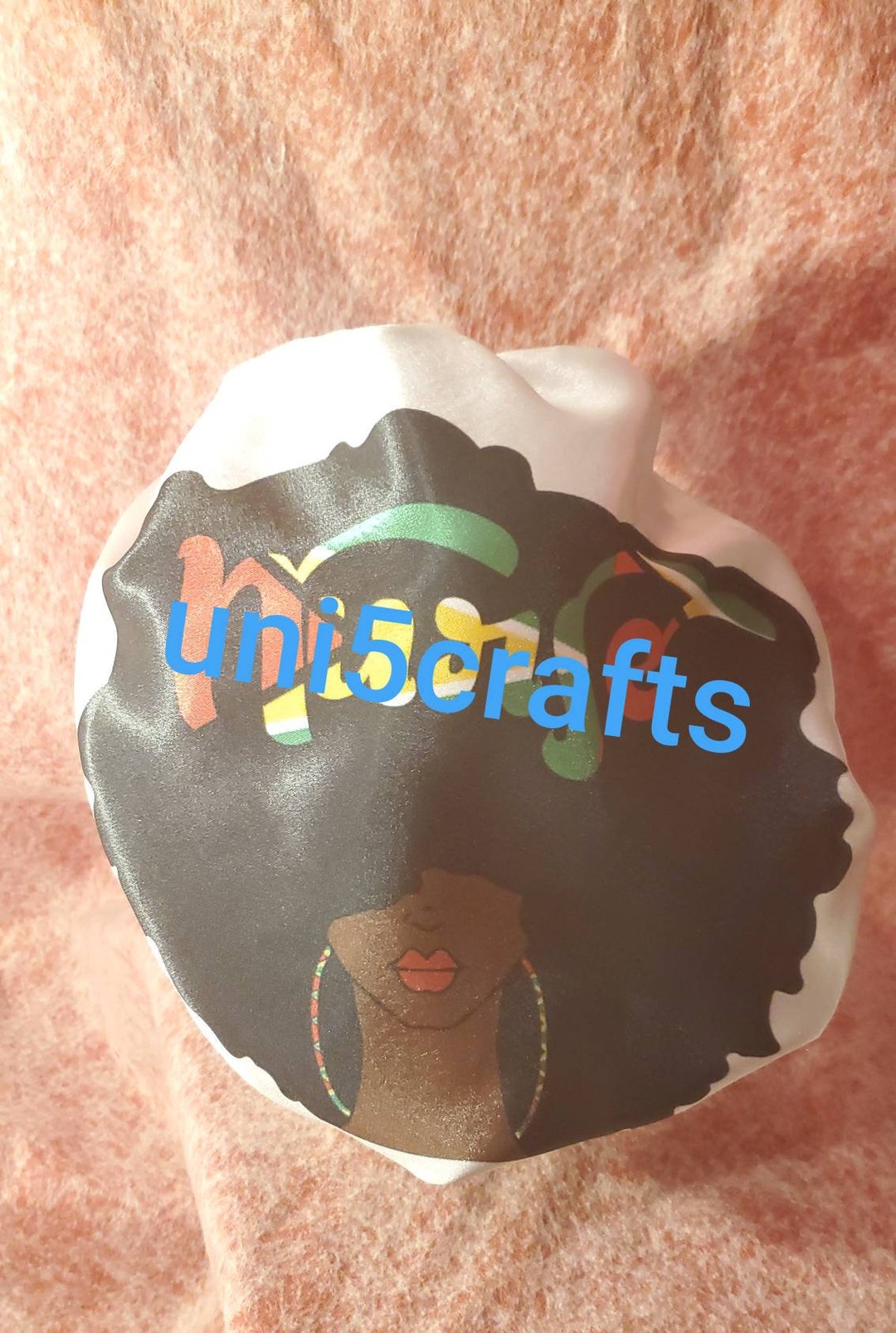 Nurse Afro Satin Bonnet, Photo Bonnets, Ladies Bonnet, Custom Made ...