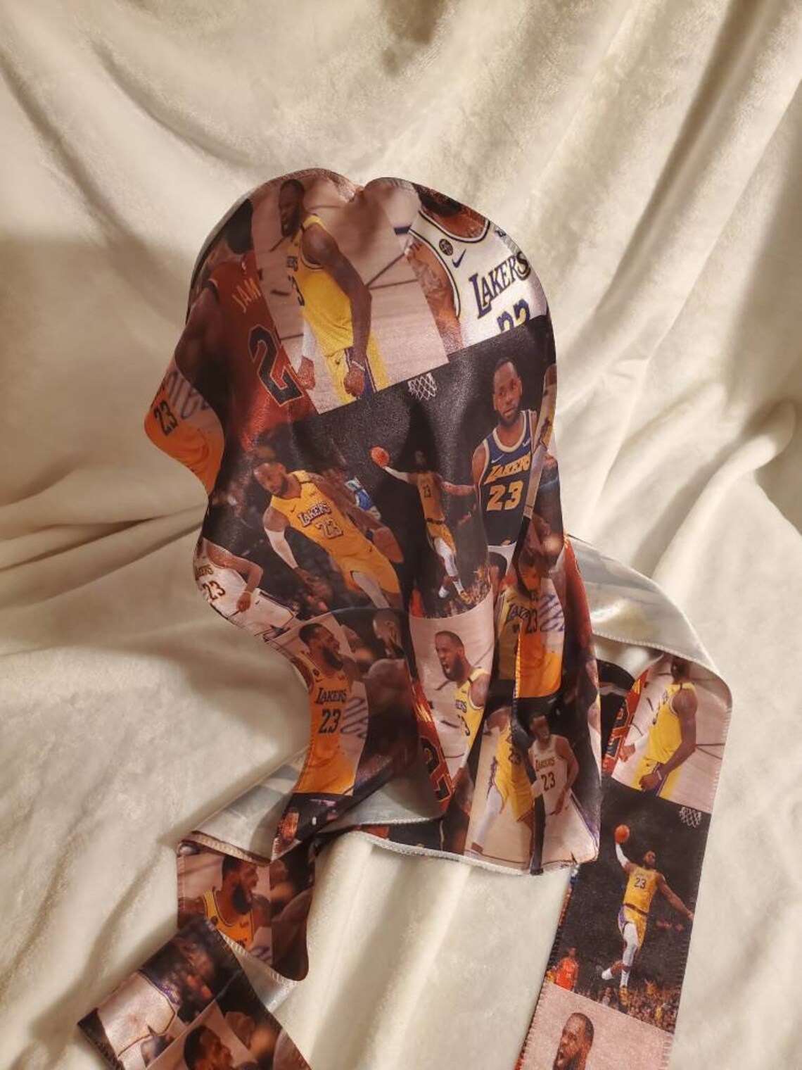James Durag, Basketball Durag, Lebron Photo Silky Durag - Etsy