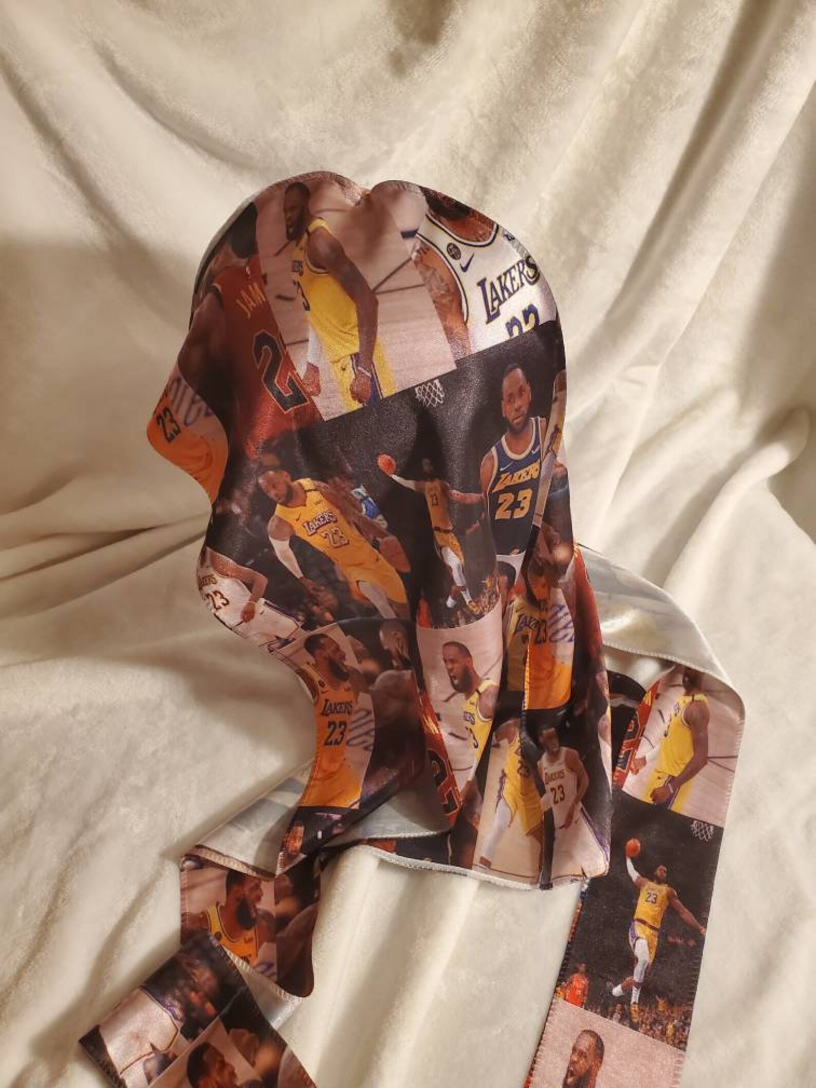 James Durag, Basketball Durag, Lebron Photo Silky Durag - Etsy