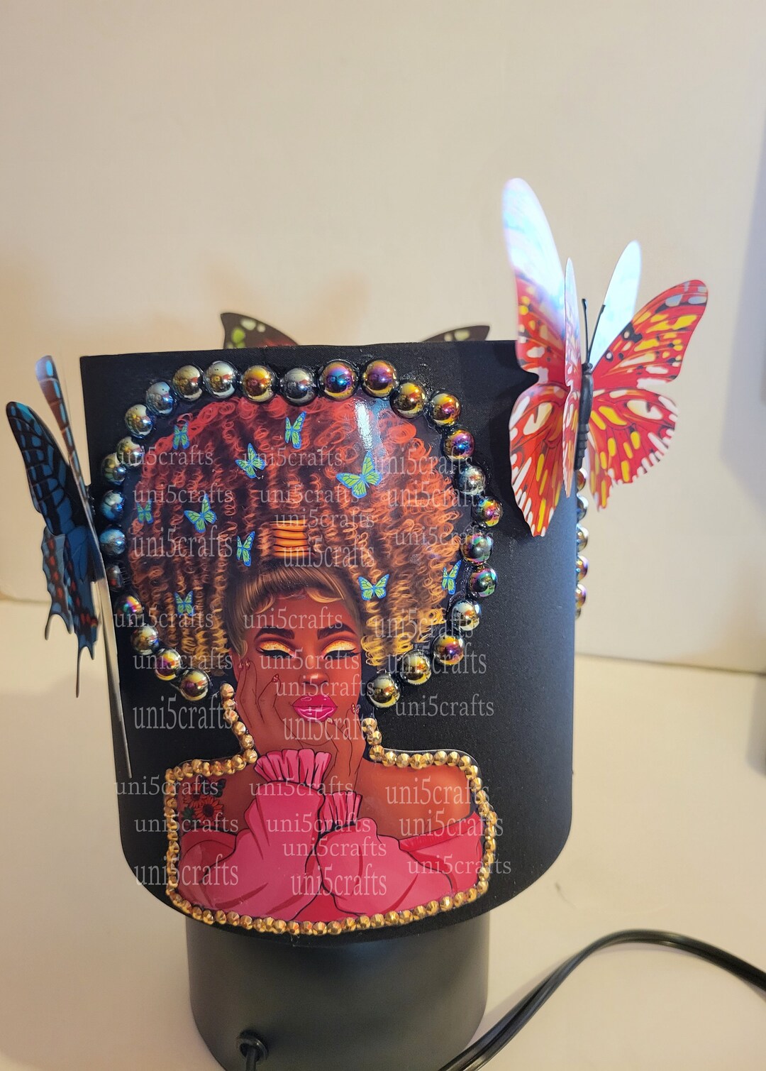 Butterfly Diva Lamp, Diva Head, Diva Like, Melanin Made, Black Beauty ...