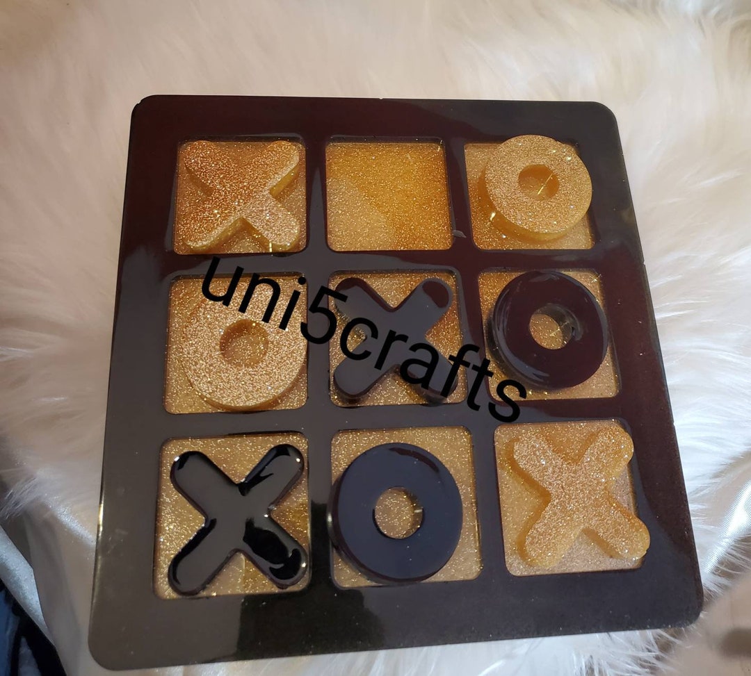 Large Tic Tac Toe Game, Custom Color Tic Tac Toe Set - Etsy