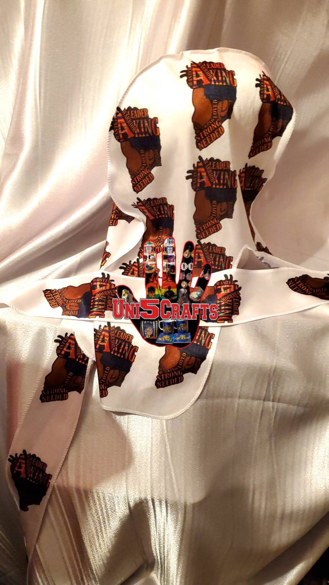 King White Durag Photo Durag Photo Silky Durag - Etsy