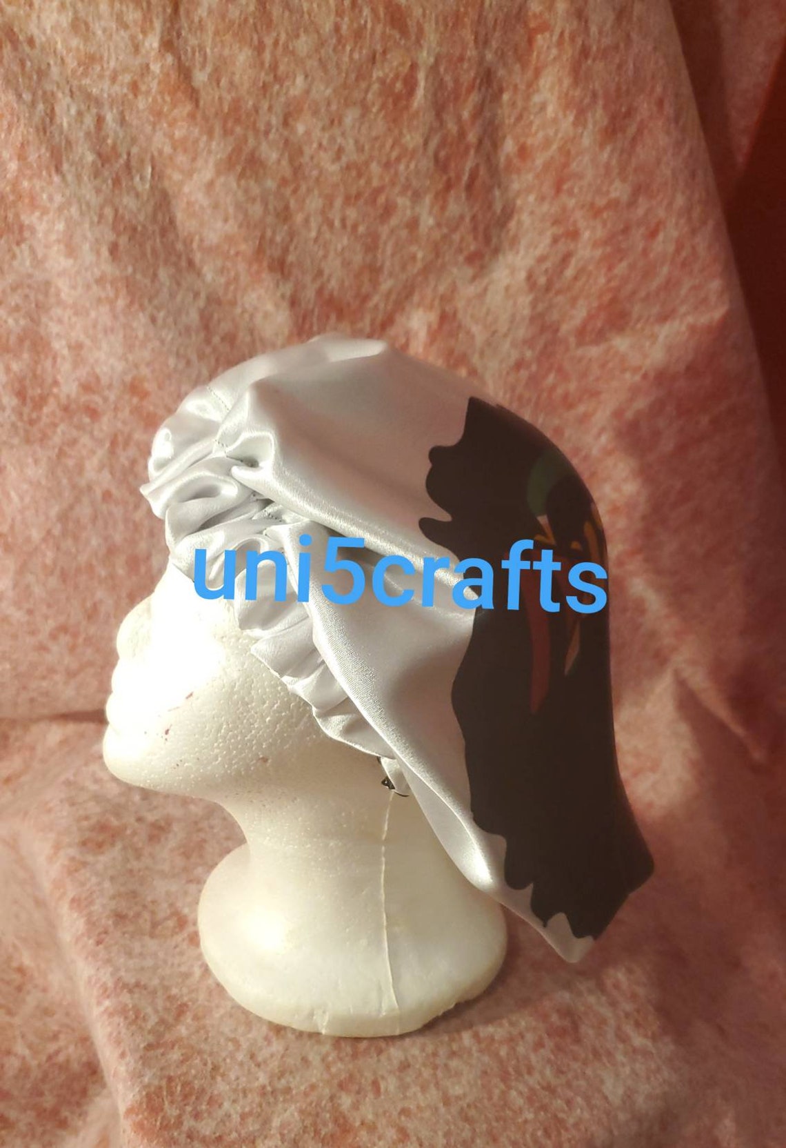 Nurse Afro Satin Bonnet, Photo Bonnets, Ladies Bonnet, Custom Made ...