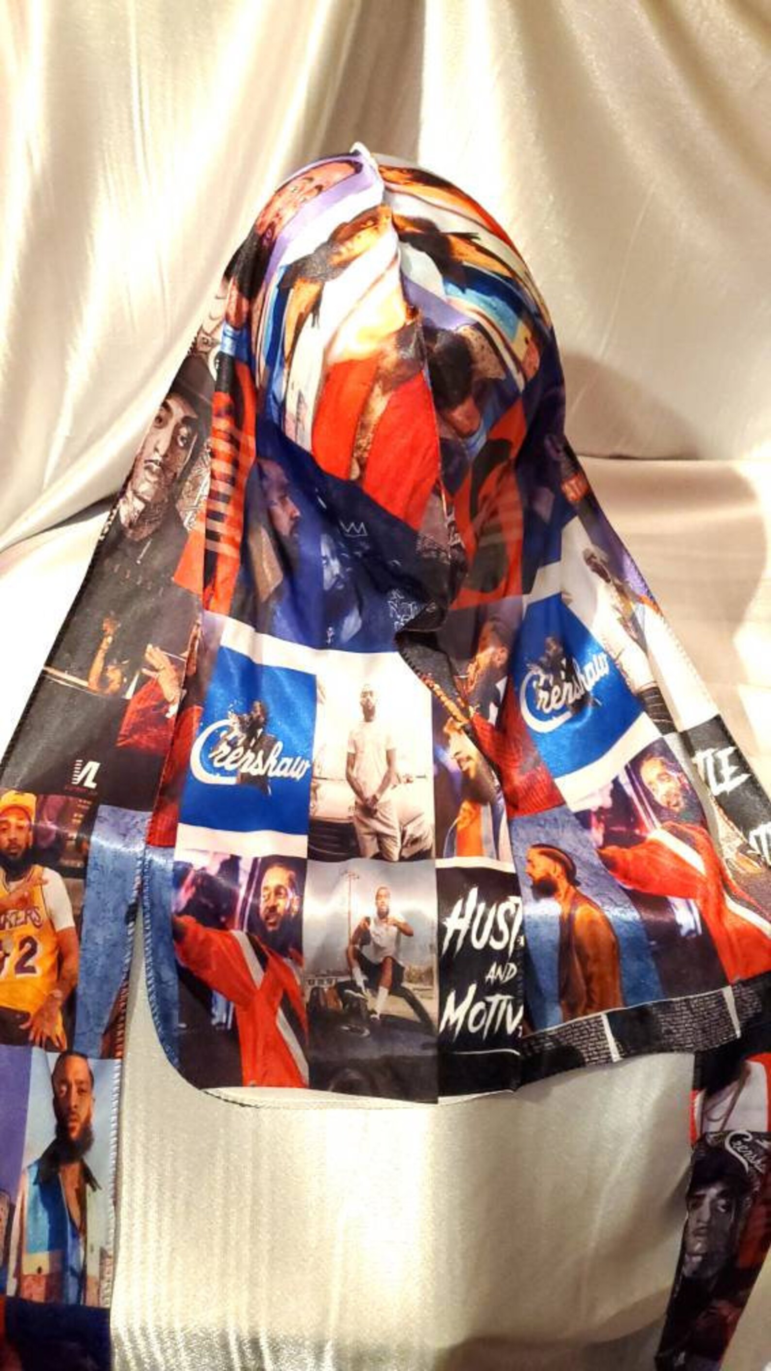 Nipsey Durag Hustle Durag Nip Photo Silky Durag - Etsy