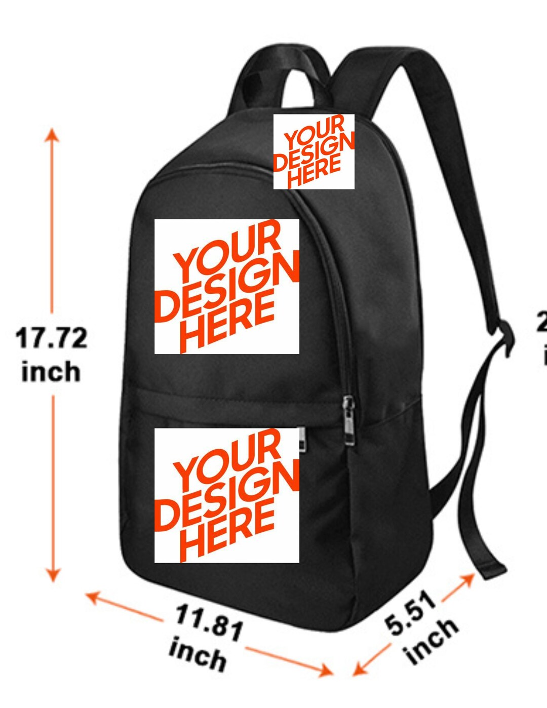 Custom School Bag, Book Bag, Your Design Book Bag, - Etsy