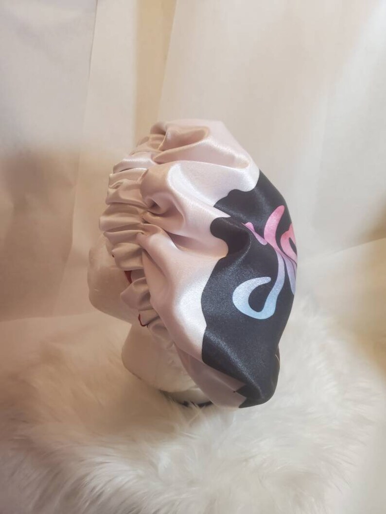 Afro Queen Name Satin Bonnet Photo Bonnets Custom Made | Etsy