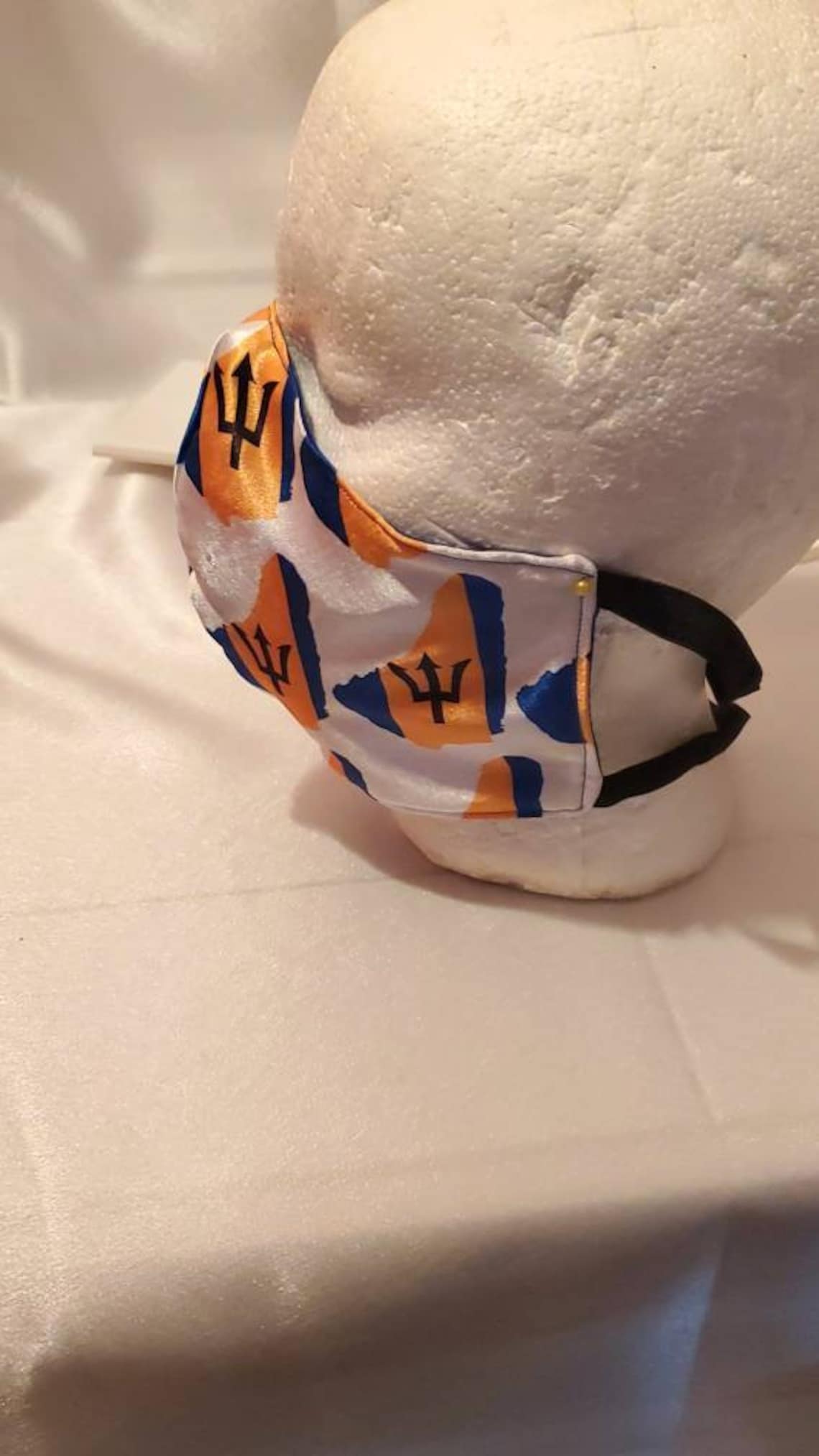 Barbados Map Mask, Barbados Flag Face Sheild, Custom Made Mask, Custom ...