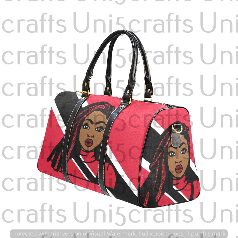 Trinidad Dread Travel Bag Trinidad Travel Bag Red White - Etsy