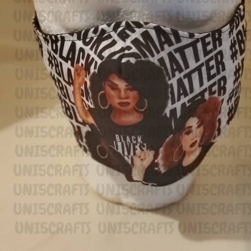 Black Lives Matter Mask - Etsy