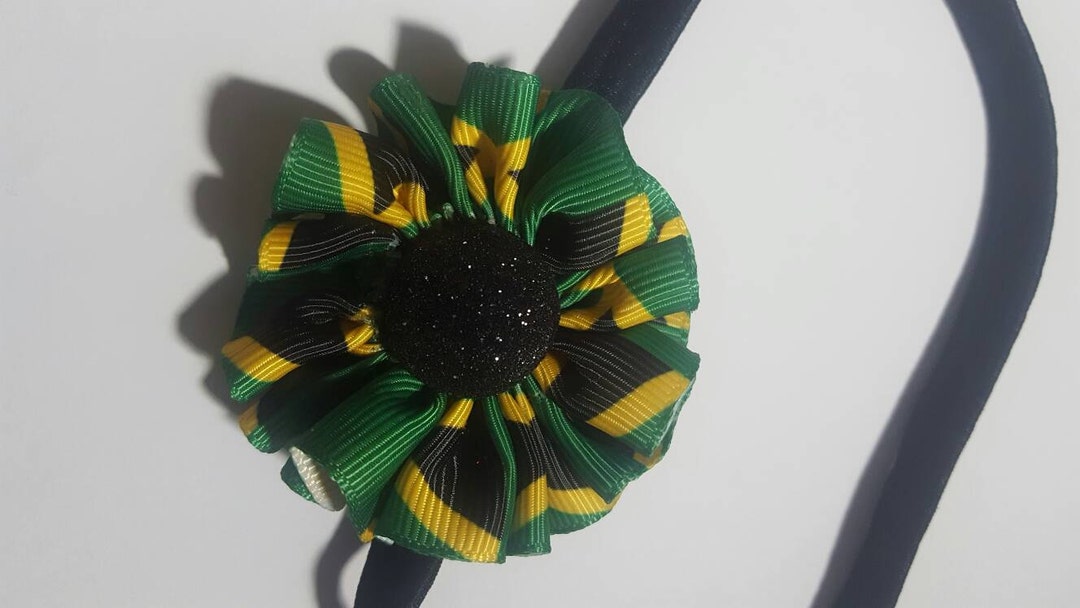 Jamaican Headband/ Jamaica Flag Color Headband /jamaican Flag Handmade ...