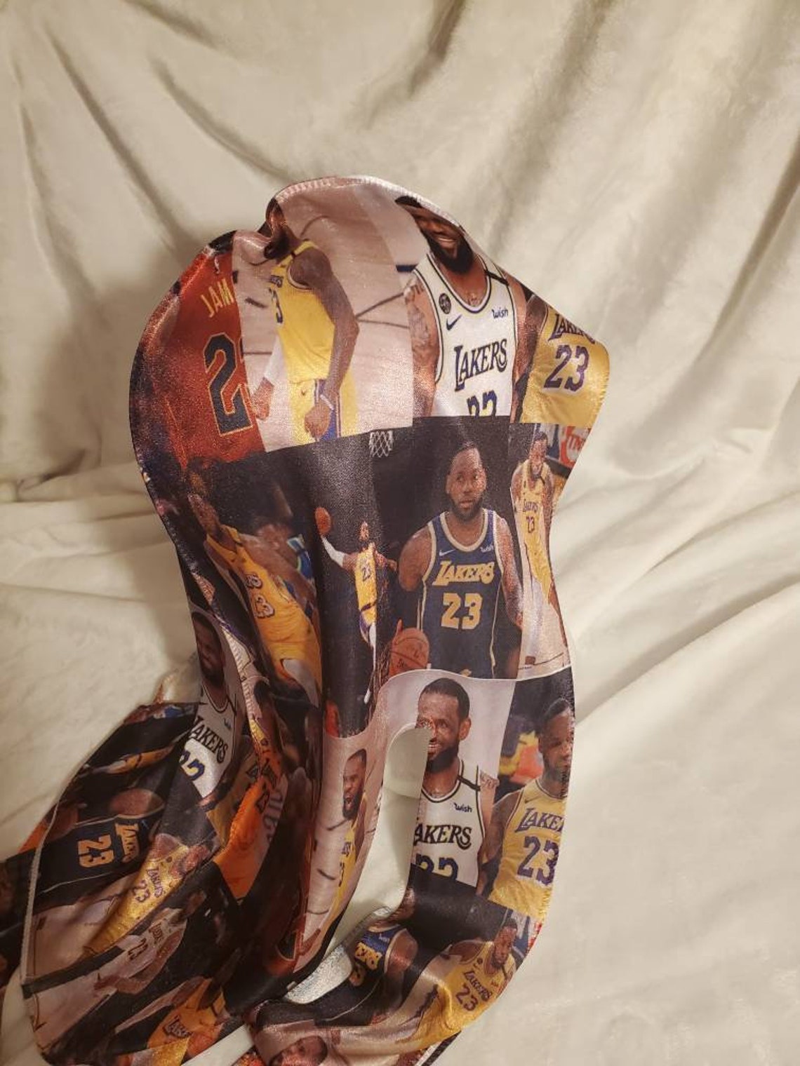 James Durag, Basketball Durag, Lebron Photo Silky Durag - Etsy
