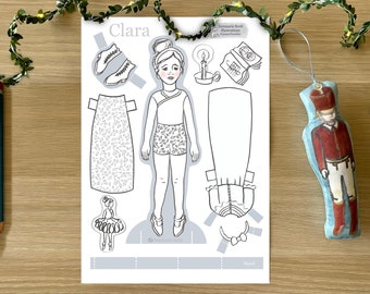 JPG PNG Digital Stamp Clara the Nutcracker Ballet Clara - Etsy
