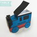 Instant Download Train Favor Box - Blue, Train Party Decoration, Gift ...
