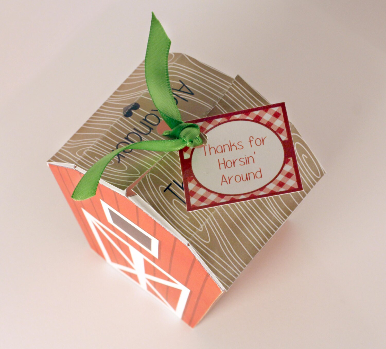 Instant Download Barn Favor Box, Farm Party Decoration, Gift Box ...