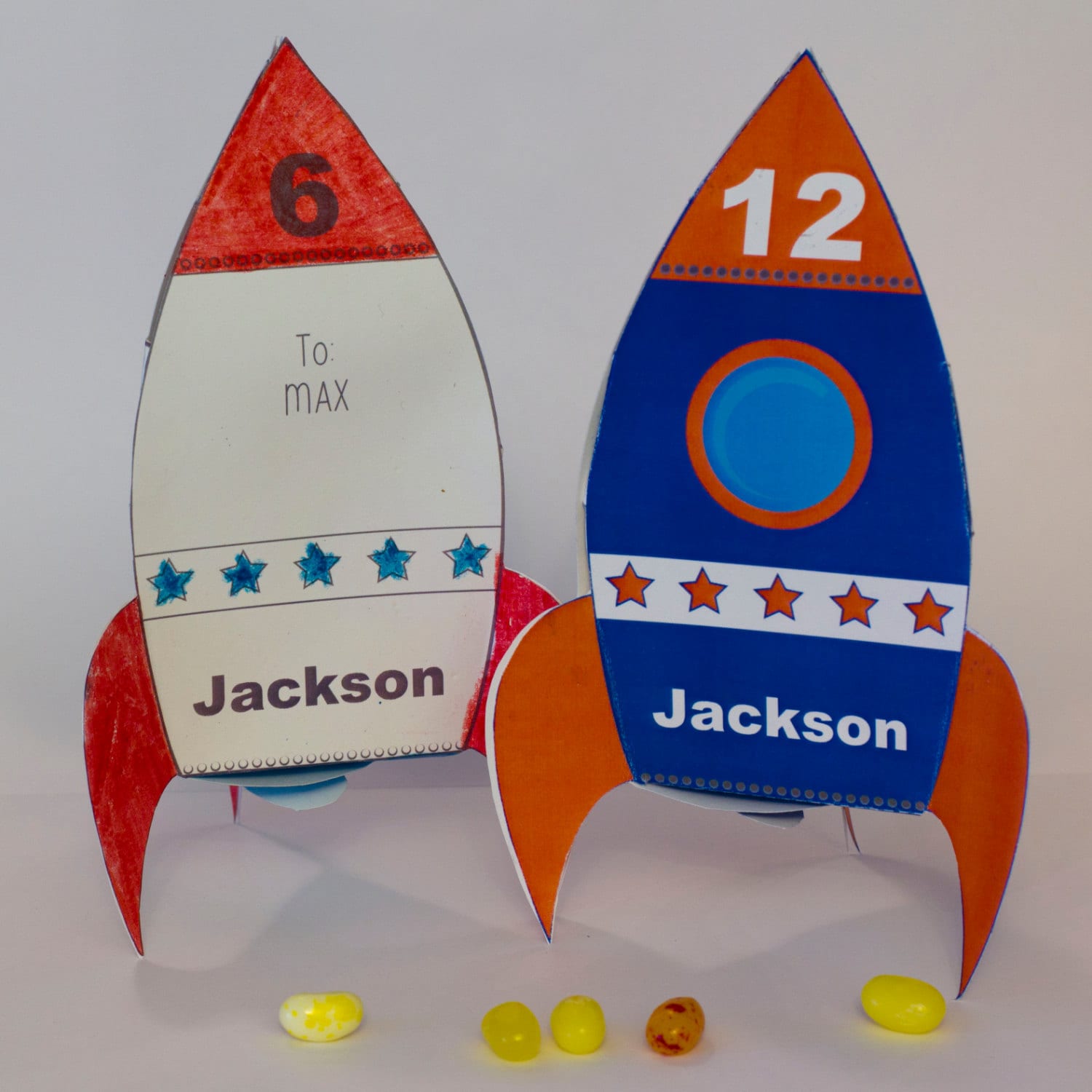 Instant Download Rocket Favor Box, Space Party Decoration, Gift Box ...