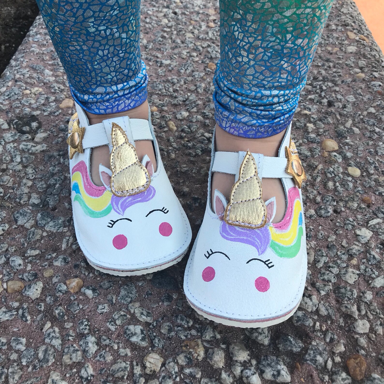 Unicorn Shoes Girls Unicorns T-straps Closed Toe Girls | Etsy