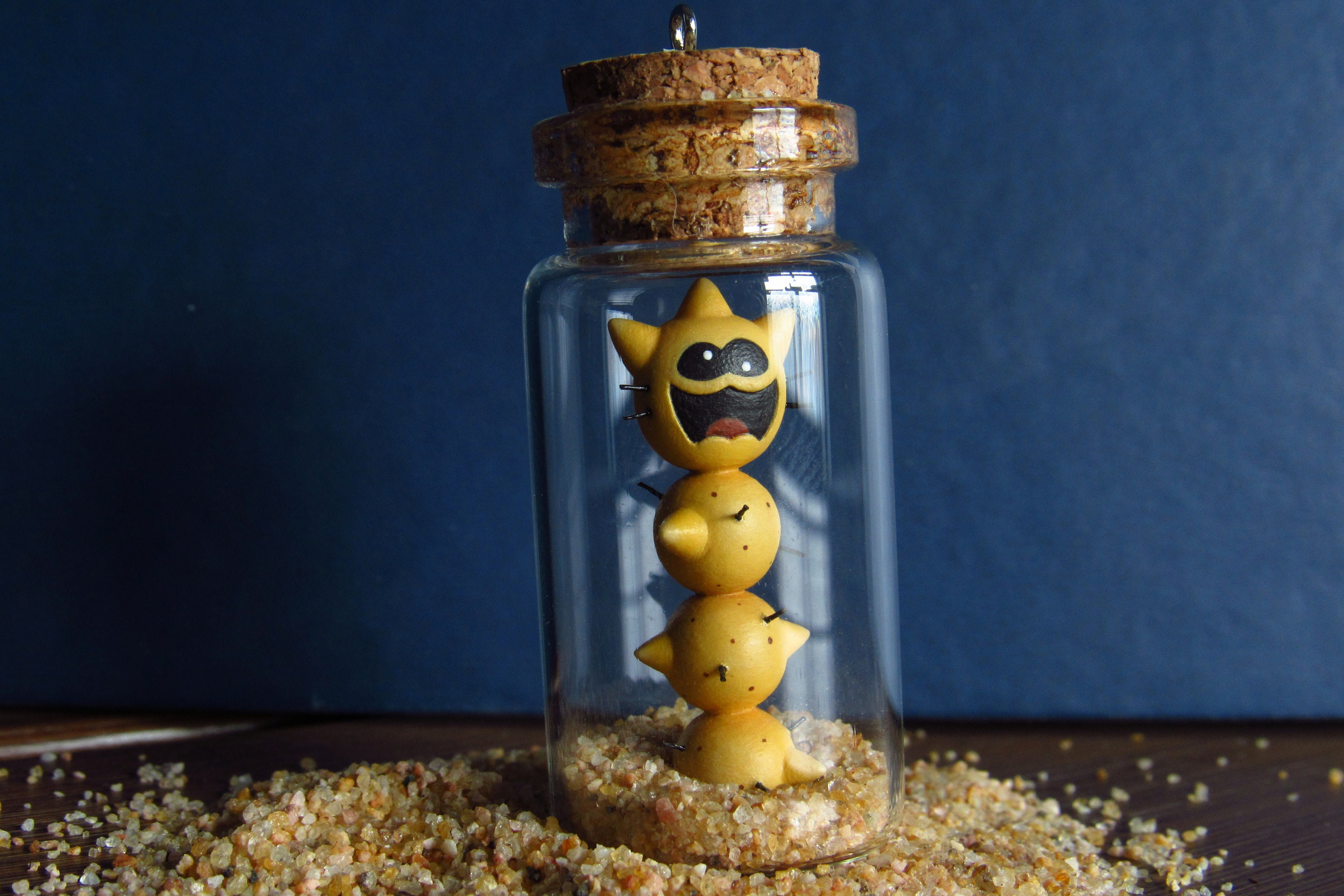 Paper Mario 64 Pokey in a Bottle, Miniature Polymer Clay Super Mario ...