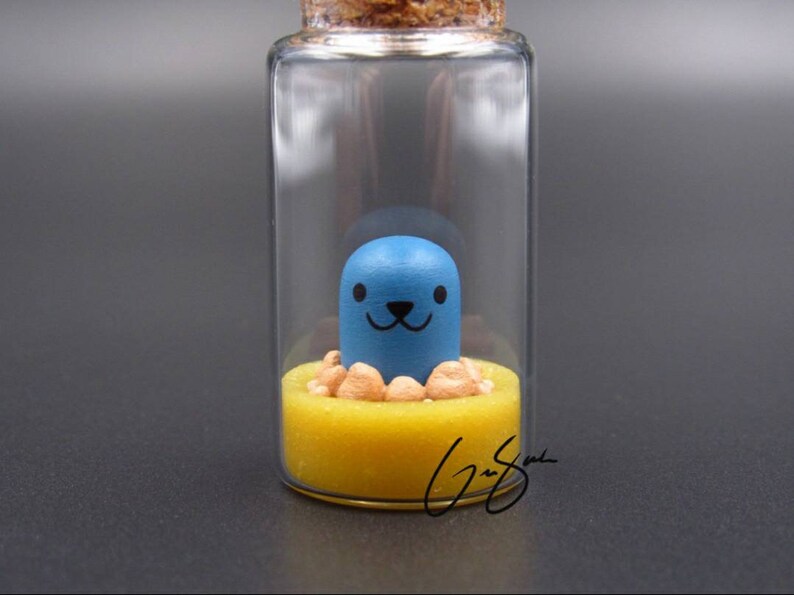 Paper Mario Miniature Whacka in a Glass Bottle Polymer Clay - Etsy