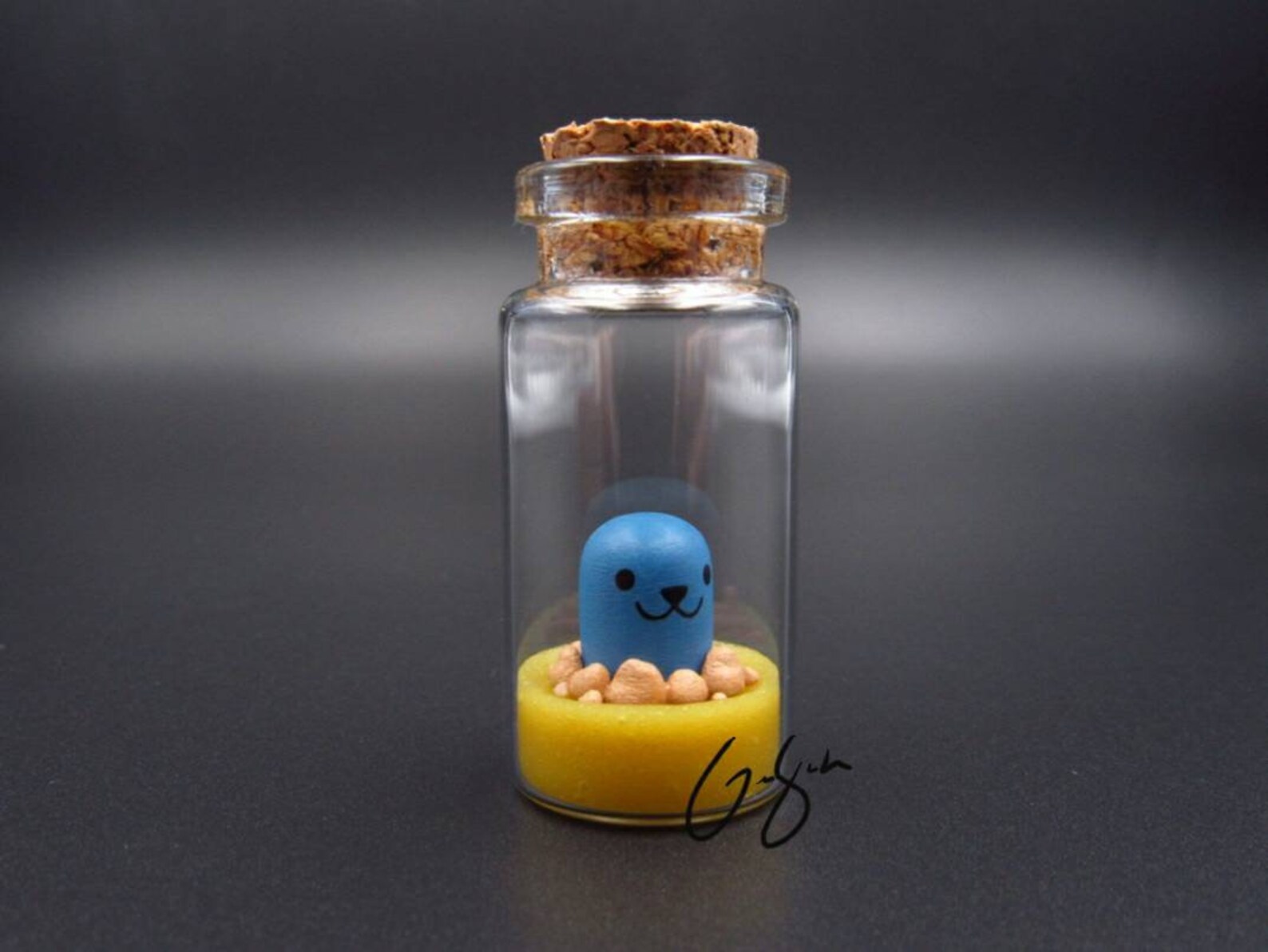 Paper Mario Miniature Whacka in a Glass Bottle Polymer Clay - Etsy
