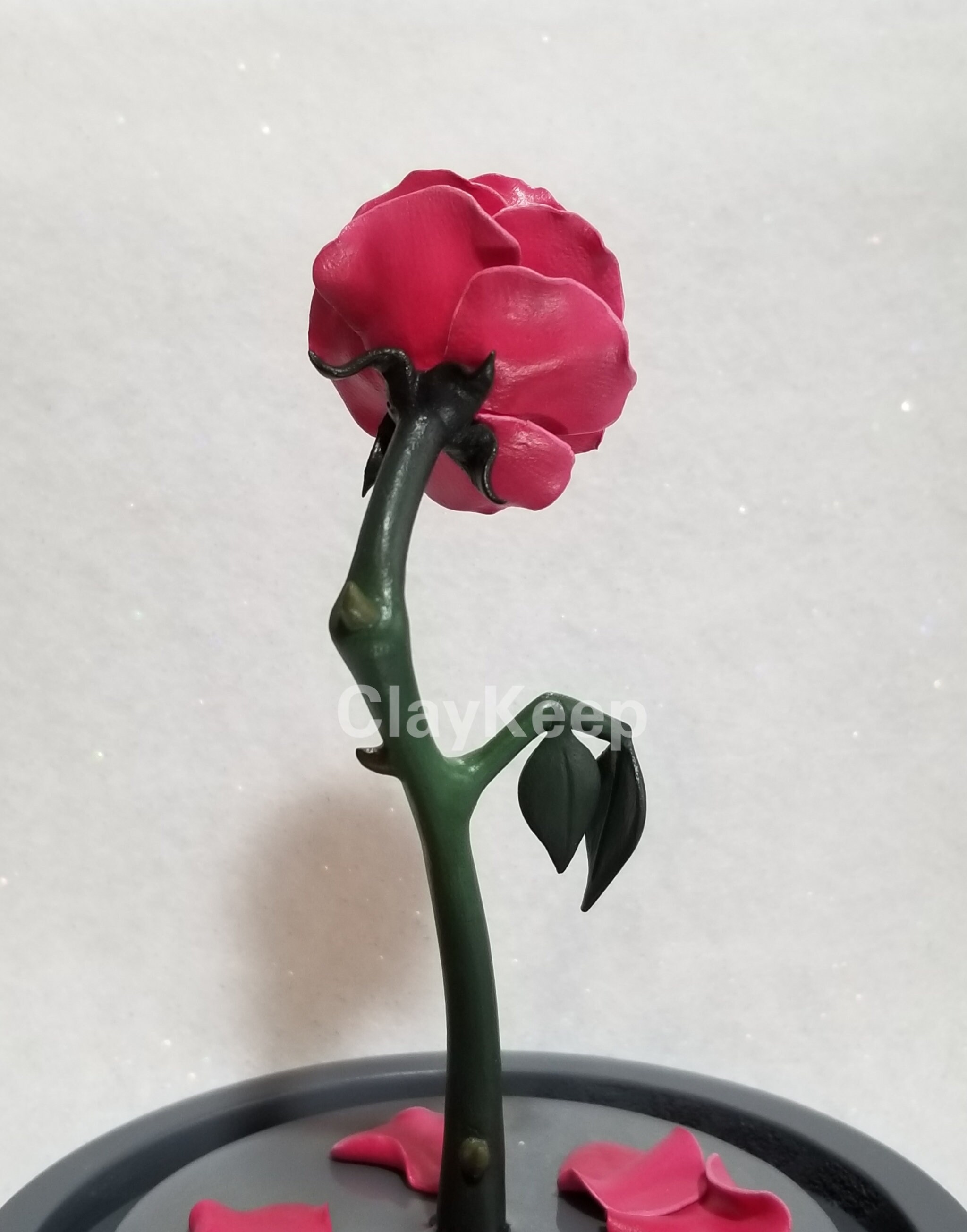 Disney Inspired Beauty and the Beast Enchanted Rose in a | Etsy