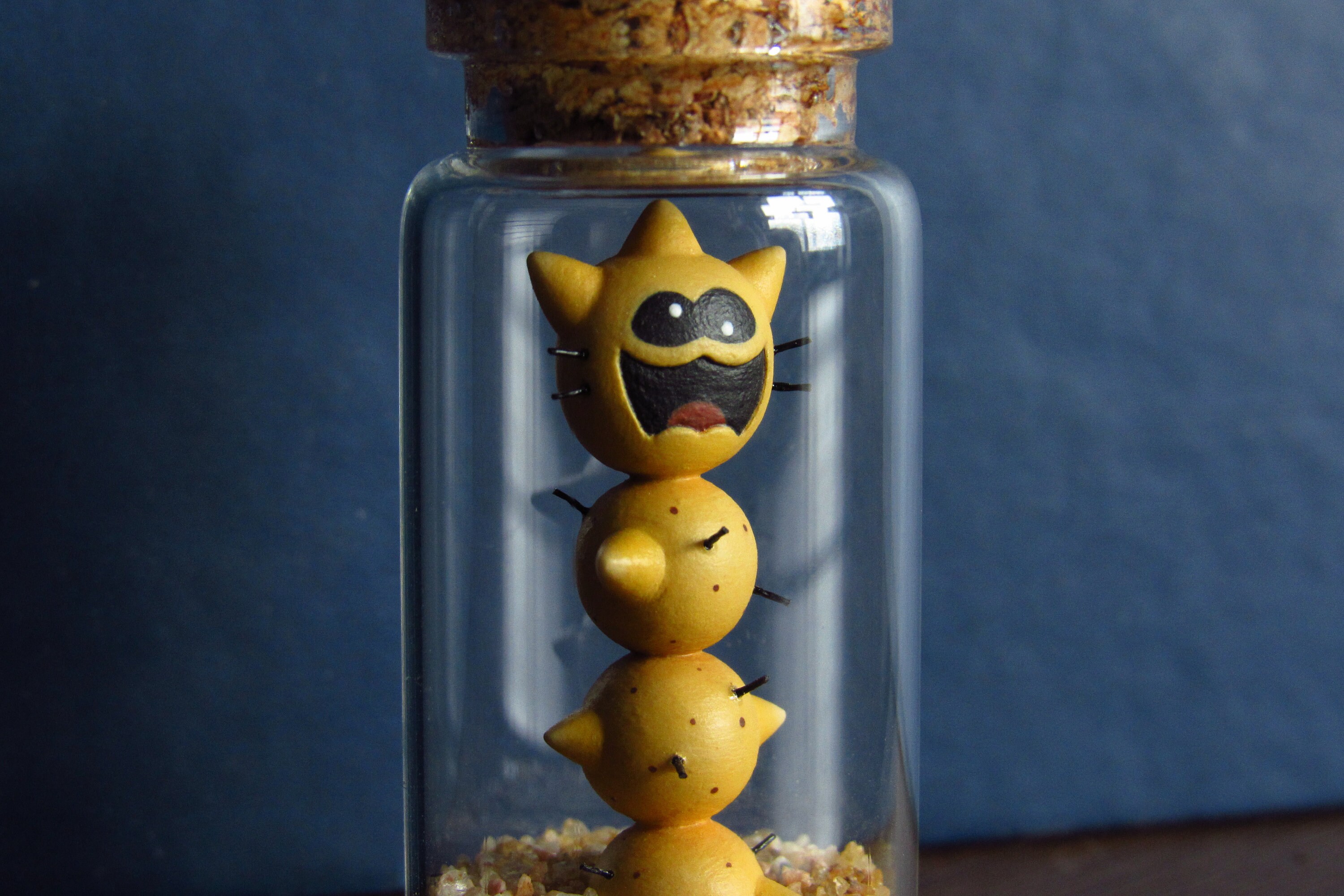 Paper Mario 64 Pokey in a Bottle, Miniature Polymer Clay Super Mario ...