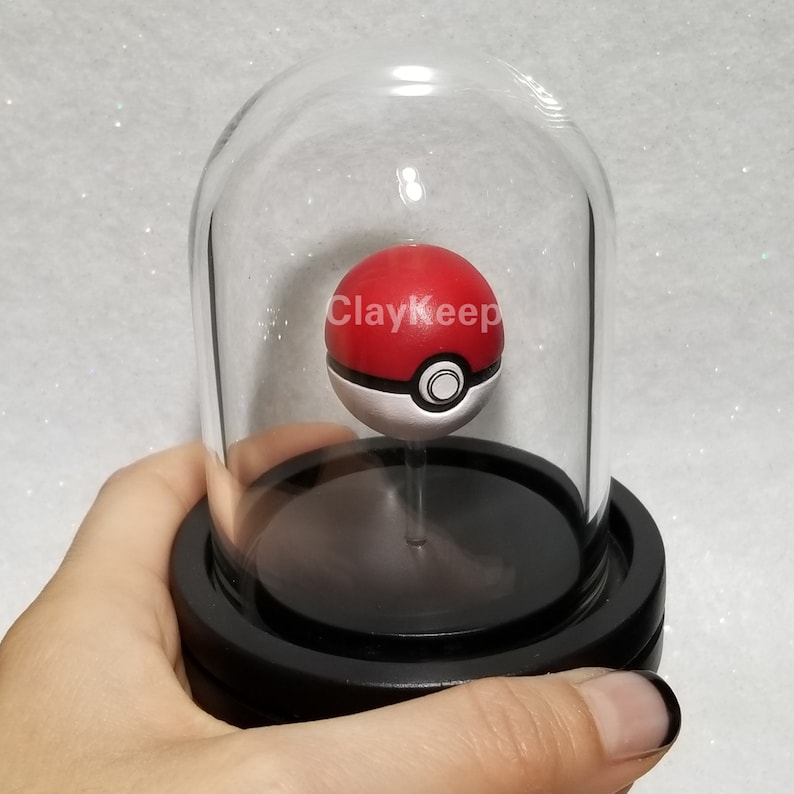 Miniature Pokeball Sculpture Pokemon Diorama in a Glass Dome - Etsy