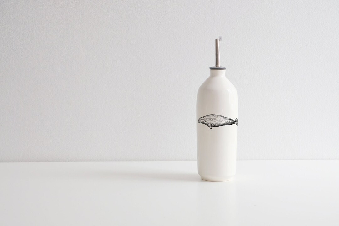 MADE TO ORDER - Porcelain Cruet With Wild Animals Drawing Canadian ...