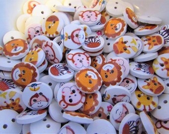 Animal Buttons | Etsy