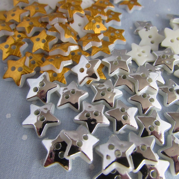 Star Shaped Buttons - Etsy