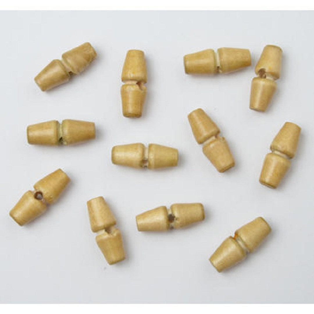 Toggle Button Wood Toggle Duffle Coat Button 1 Hole 20mm, 25mm, 30mm ...