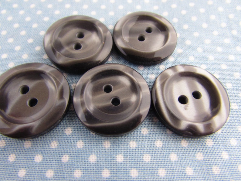 15mm High Gloss Charcoal Grey Buttons - Etsy