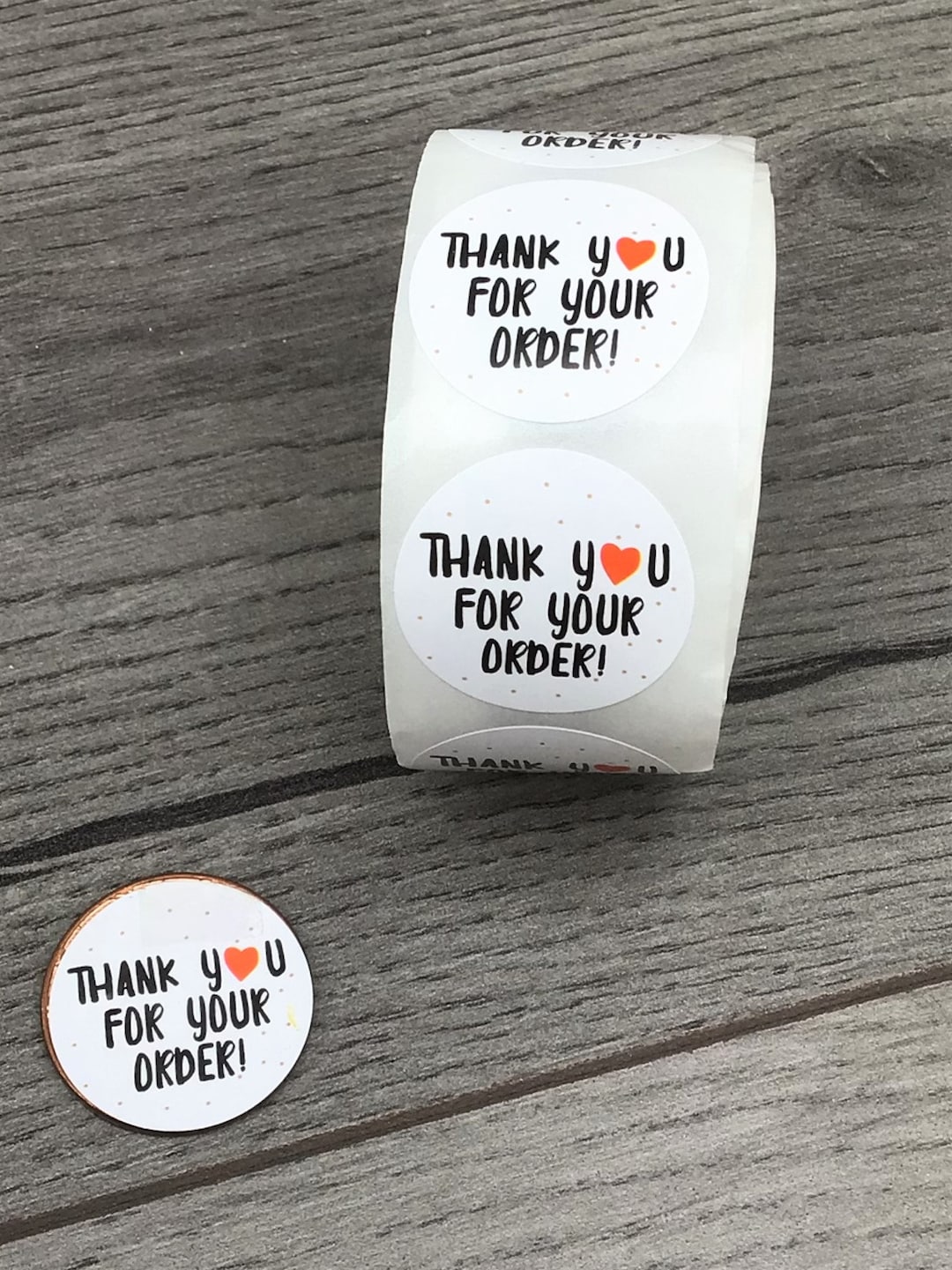 Thank You for Your Order Stickers White 25mm in Assorted - Etsy