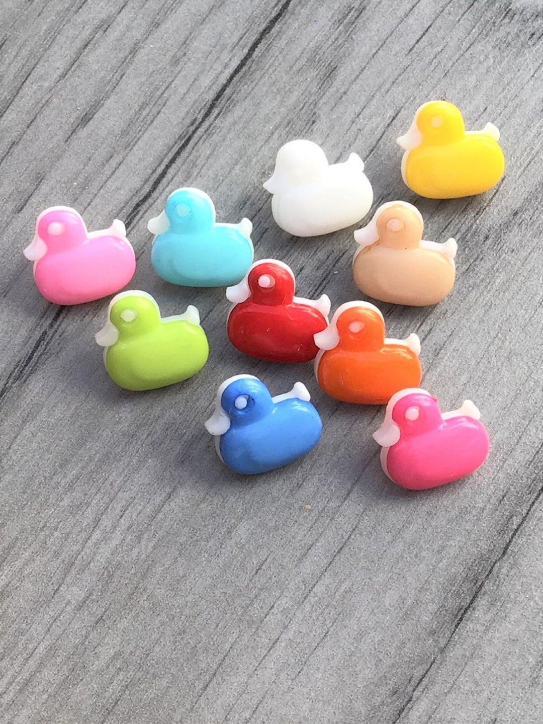 13.5mm Duck Shaped Baby Buttons on Shank Pk Sizes of 10 or 20 Assorted ...