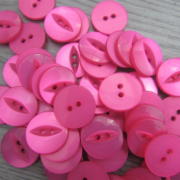 Pink Buttons - Etsy