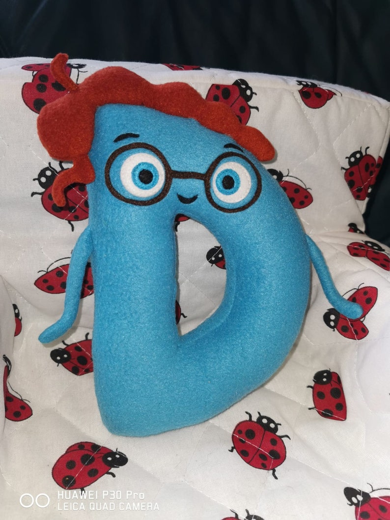 Plush Toy Just Like Charlie and the Alphabet Letter D - Etsy