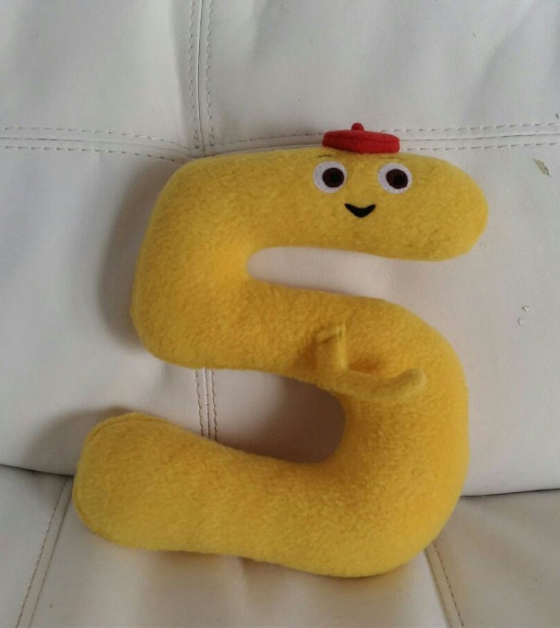 Plush Toy Just Like Charlie and the Numbers Number 5 | Etsy