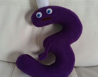 Plush Toy Just Like Charlie and the Numbers Number 9 | Etsy